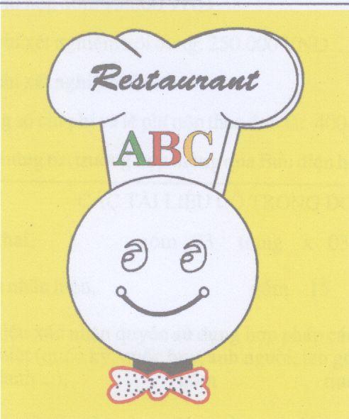 Mẫu Giấy Chứng Nhận Đăng ký nhãn hiệu RESTAURANT ABC