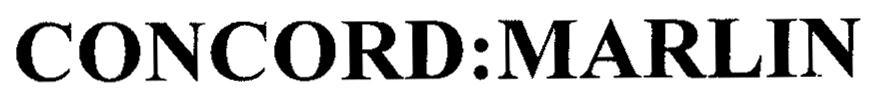 Mẫu Giấy Chứng Nhận Đăng ký nhãn hiệu CONCORD:MARLIN CONCORD MARLIN