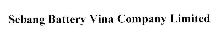 Đăng ký nhãn hiệu Sebang Battery Vina Company Limited