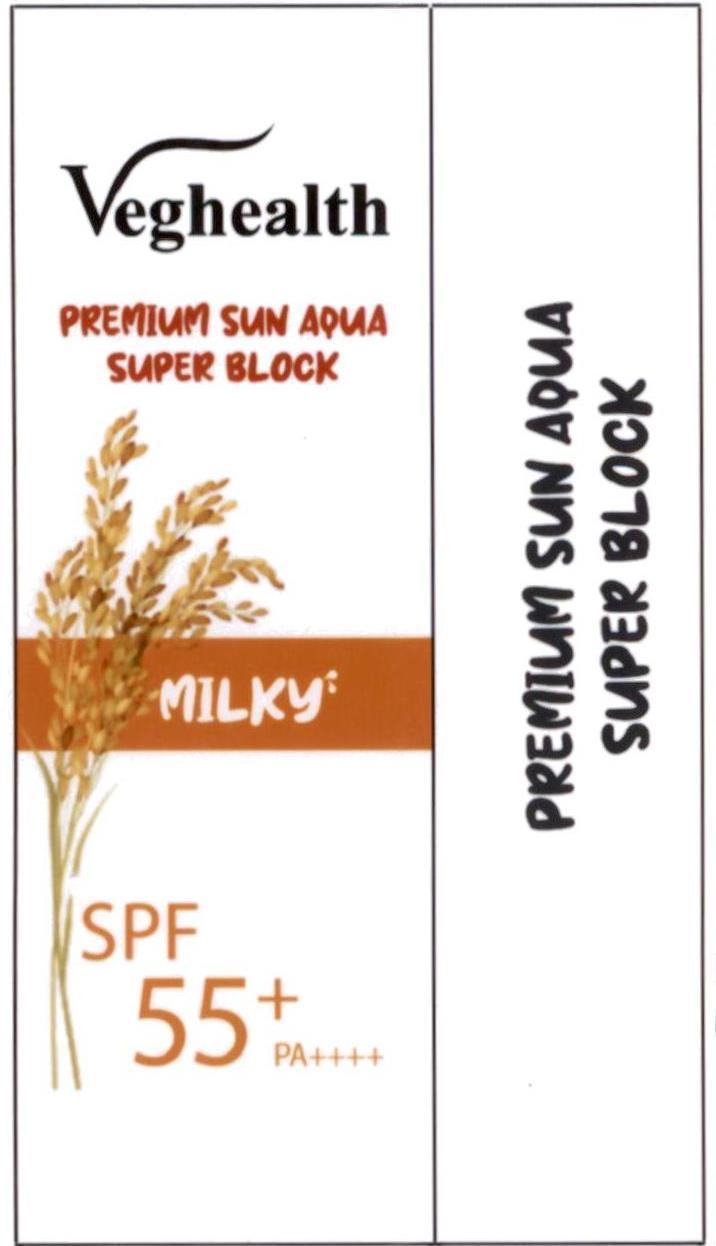 Đăng ký nhãn hiệu Veghealth PREMIUM SUN AQUA SUPER BLOCK MILKY SPF 55 ...